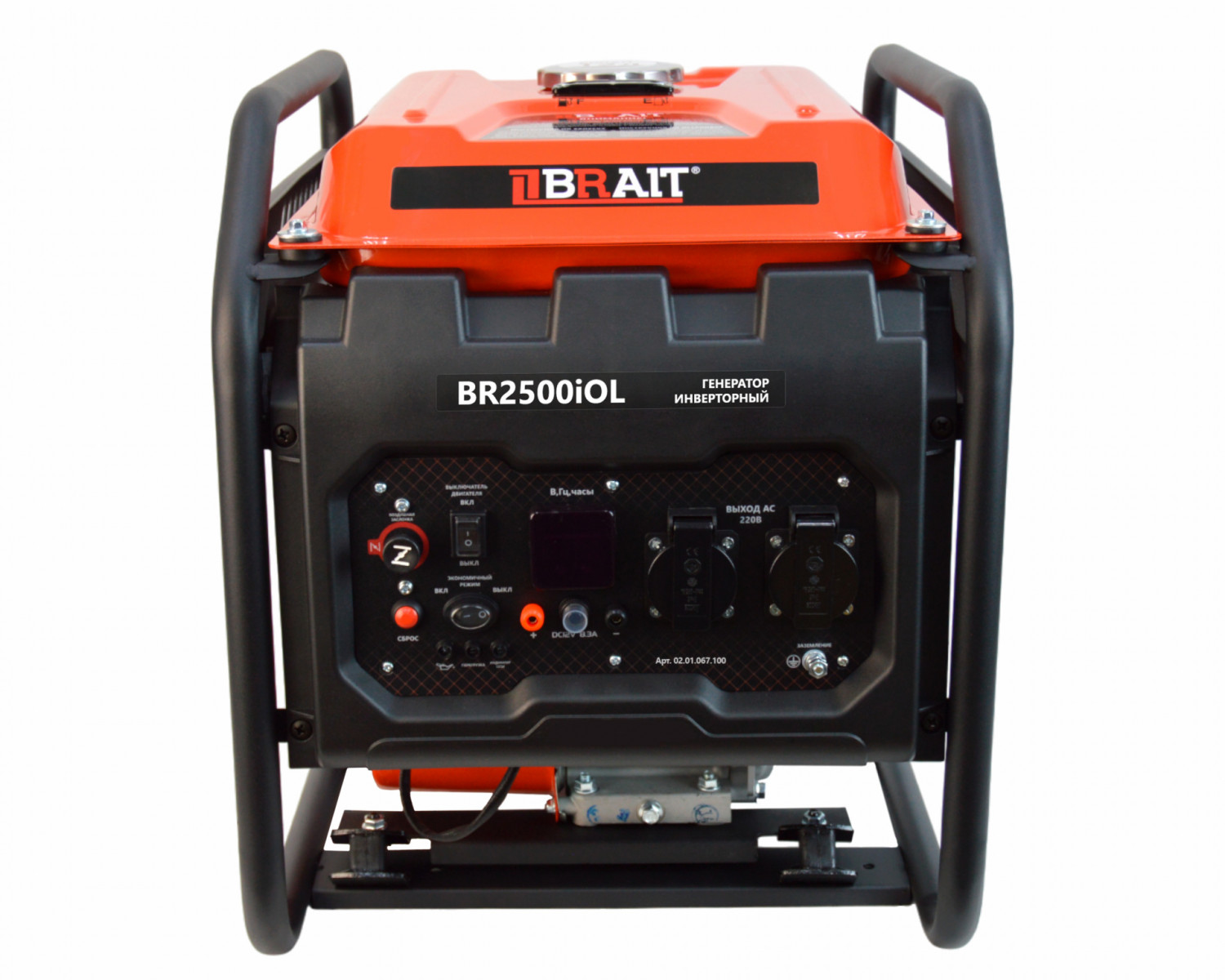 Генератор бензиновый инверторный Brait BR2500iOL 230В, 50Гц, бак 12 л., 02.01.067.100 купить в ...
