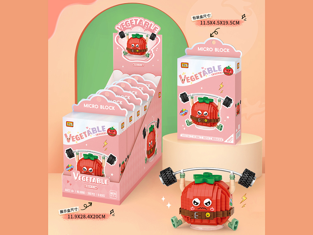 Купить конструктор Loz Железный томат, 390 деталей, 8860_MK, цены на конструкторы в интернет ...