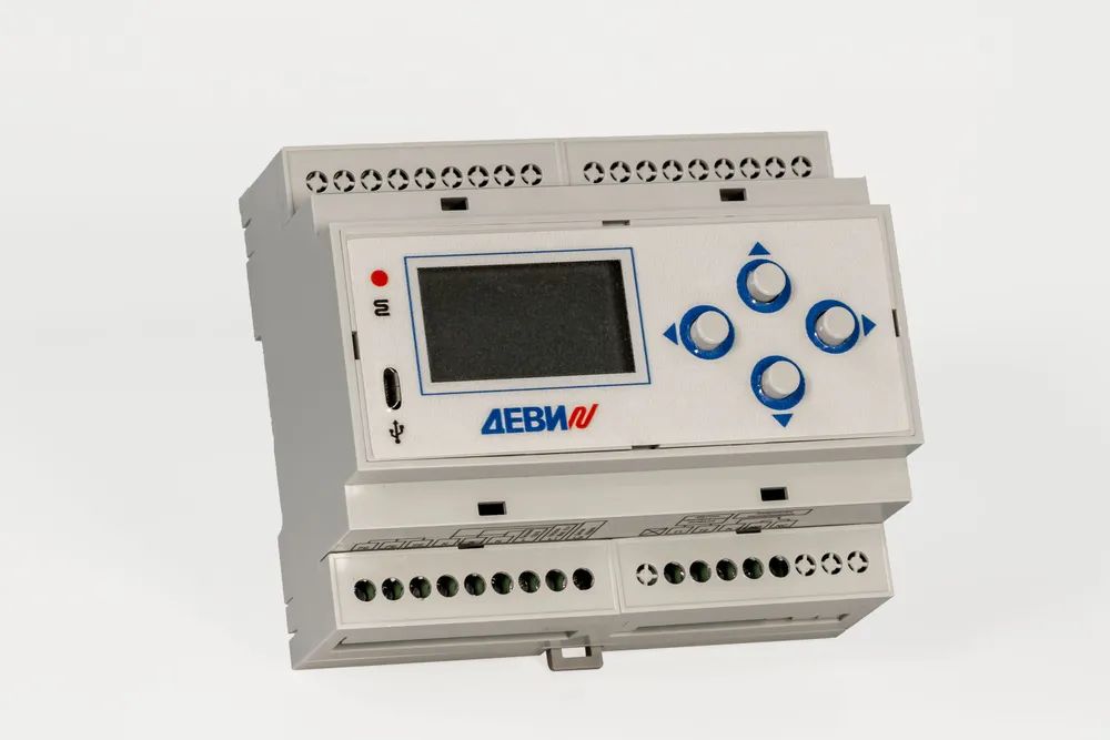 Терморегулятор ДЕВИ Meteo 850R на шину DIN, с датчиком температуры на проводе, 8А купить в ...