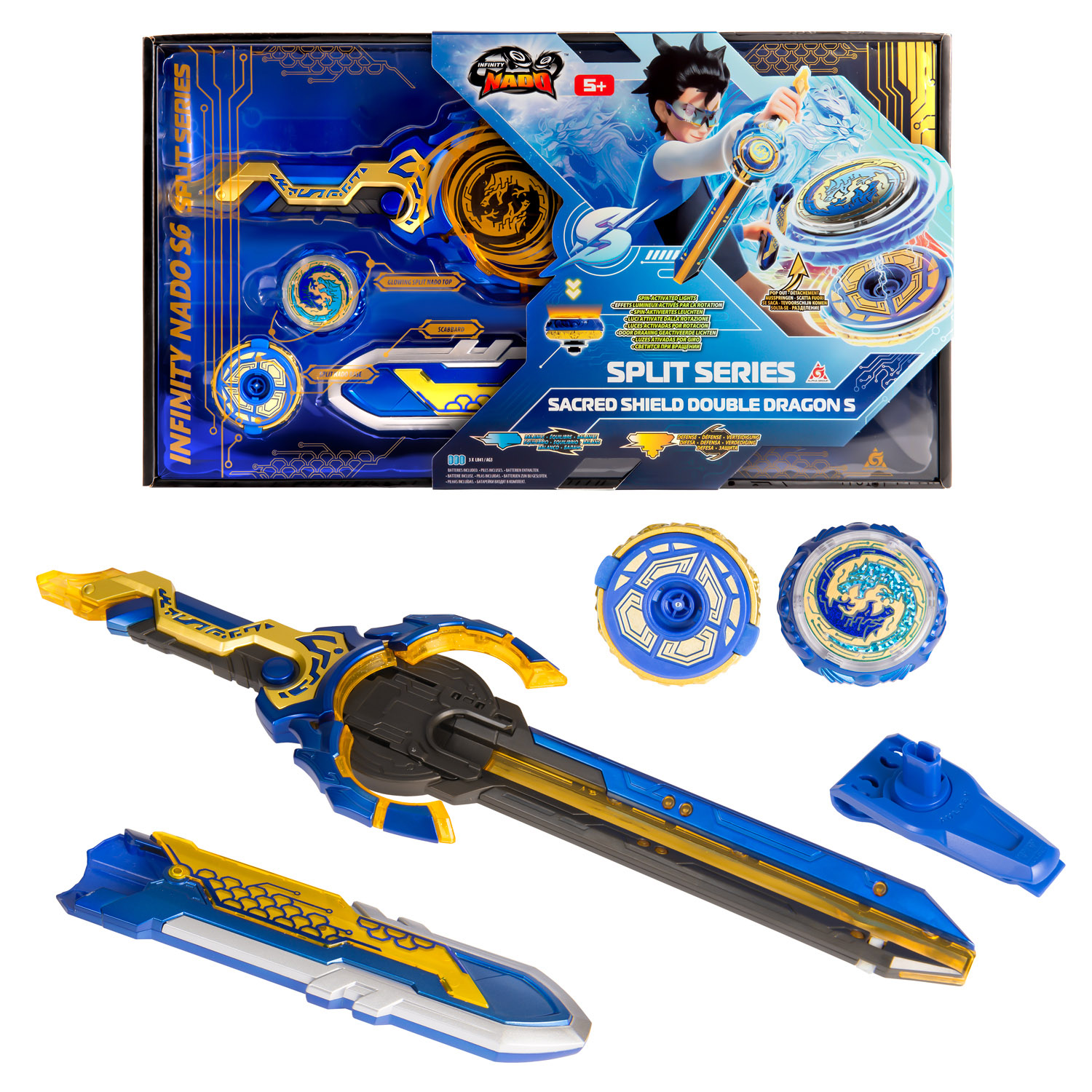 Игровой набор Infinity Nado Волчок Эпик Лончер Сплит Double DragonTM ...