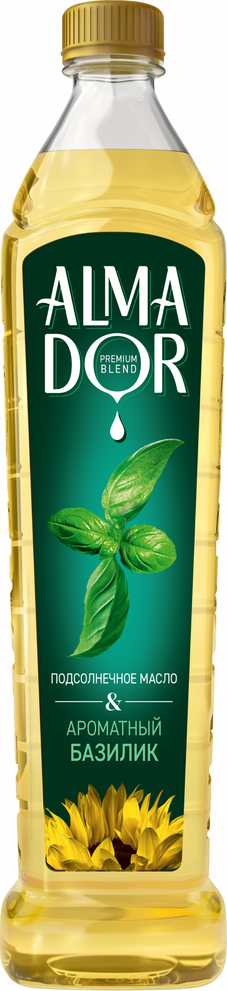 Купить масло подсолнечное Almador с ароматом базилика, 0,75 л, цены на ...