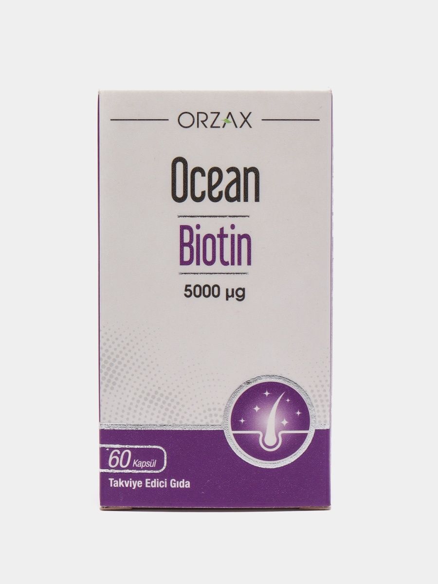 Биотин Orzax Ocean Biotin, 60 капсул - купить в интернет-магазинах ...