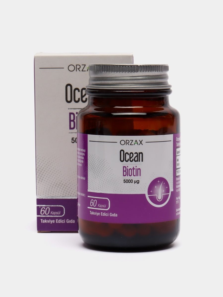 Биотин Orzax Ocean Biotin, 60 капсул - купить в интернет-магазинах ...
