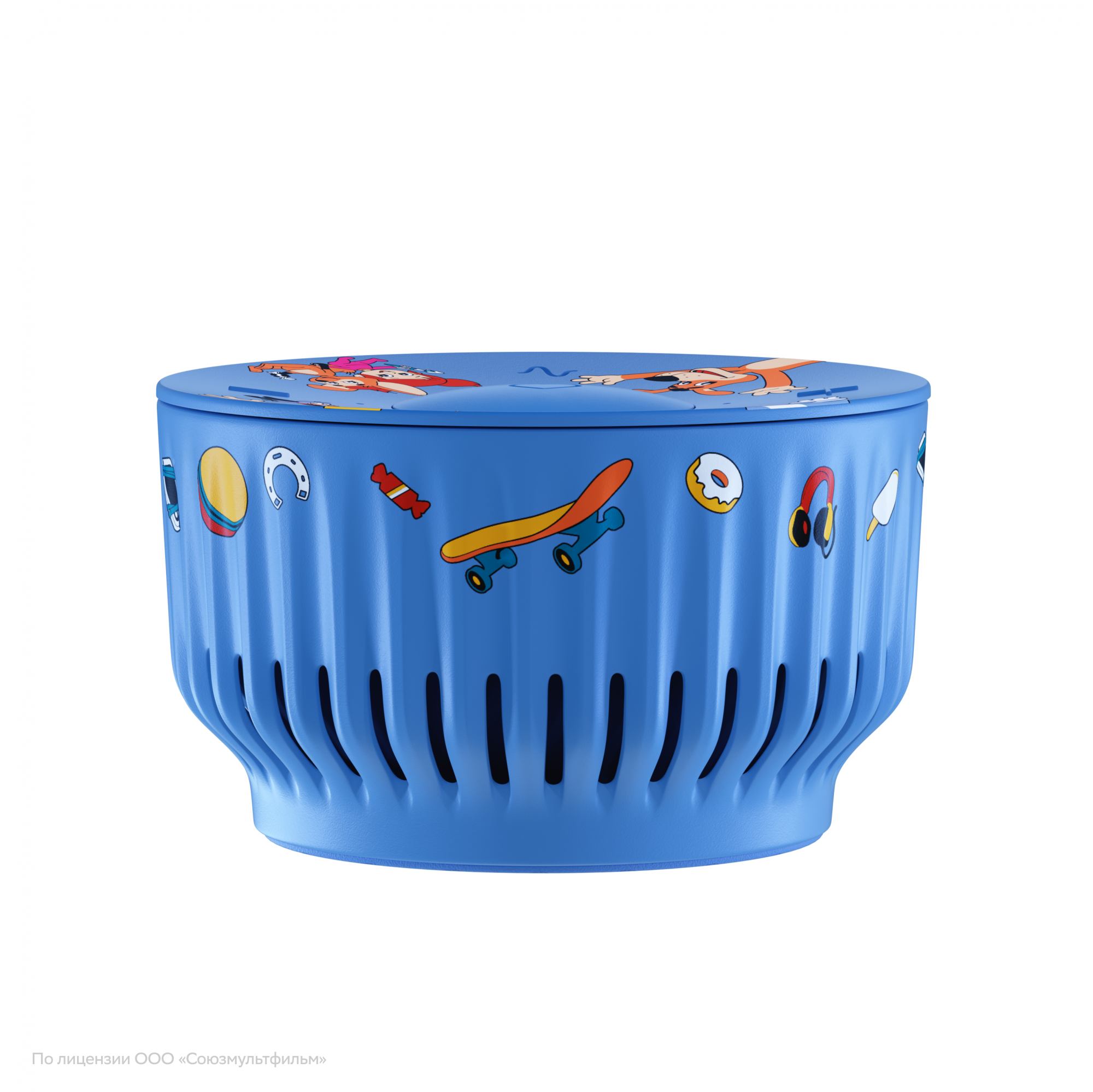 Колонка умная Sber Boom Mini Простоквашино голосовой ассистент Салют, безоблачный голубой ...