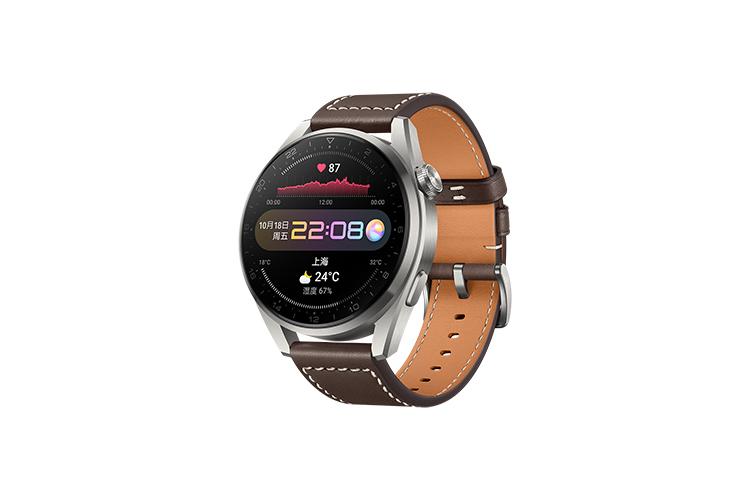 Смарт-часы HUAWEI WATCH 3 Pro водонепроницаемые, stylish brown leather ...