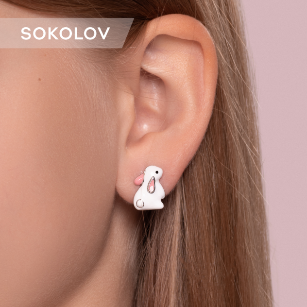 Серебряные серьги SOKOLOV – купить серьги Соколов из серебра в каталоге ...