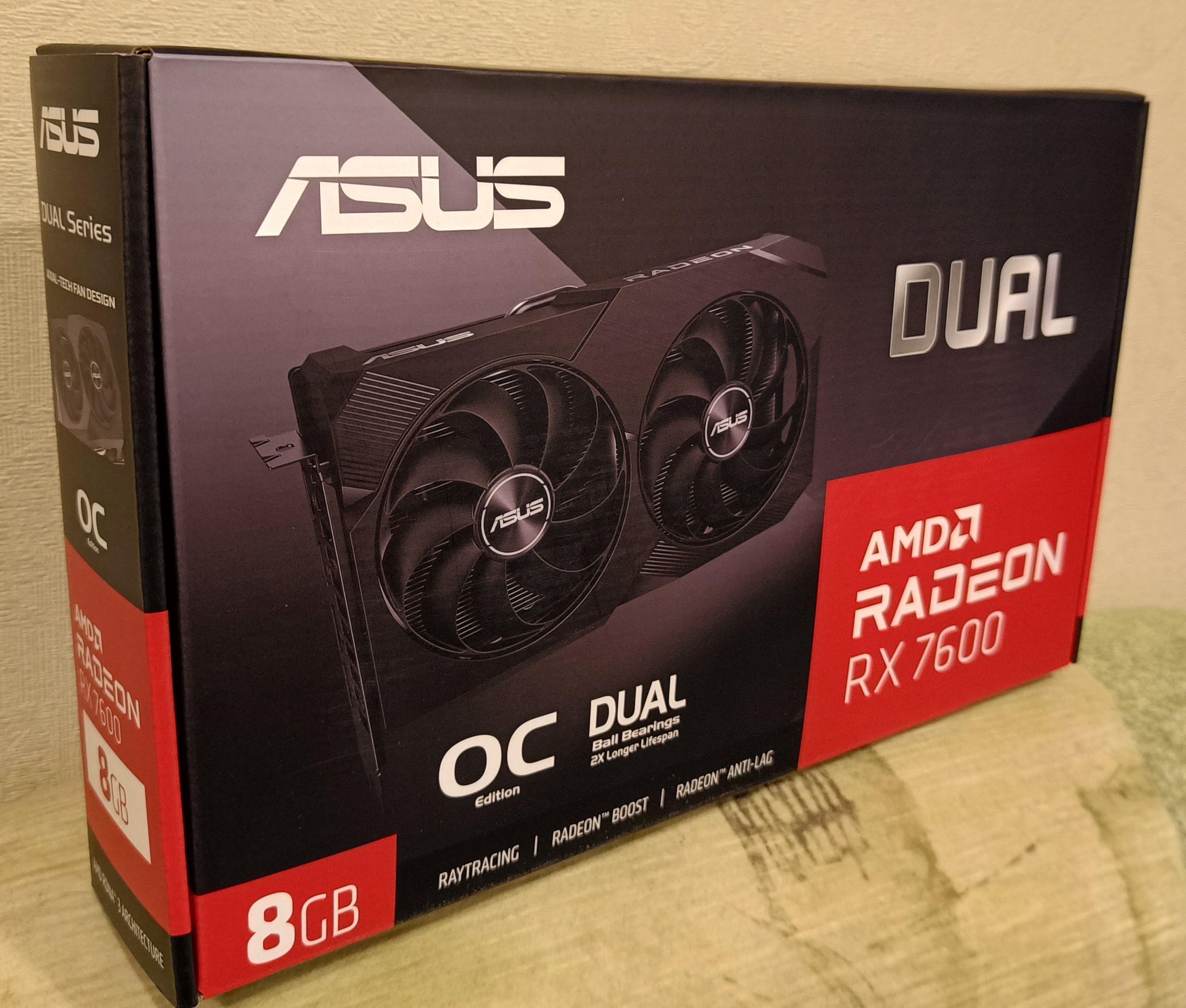 Видеокарта ASUS AMD DUAL RX 7600 O V2 (DUAL-RX7600-O8G-V2), купить в ...
