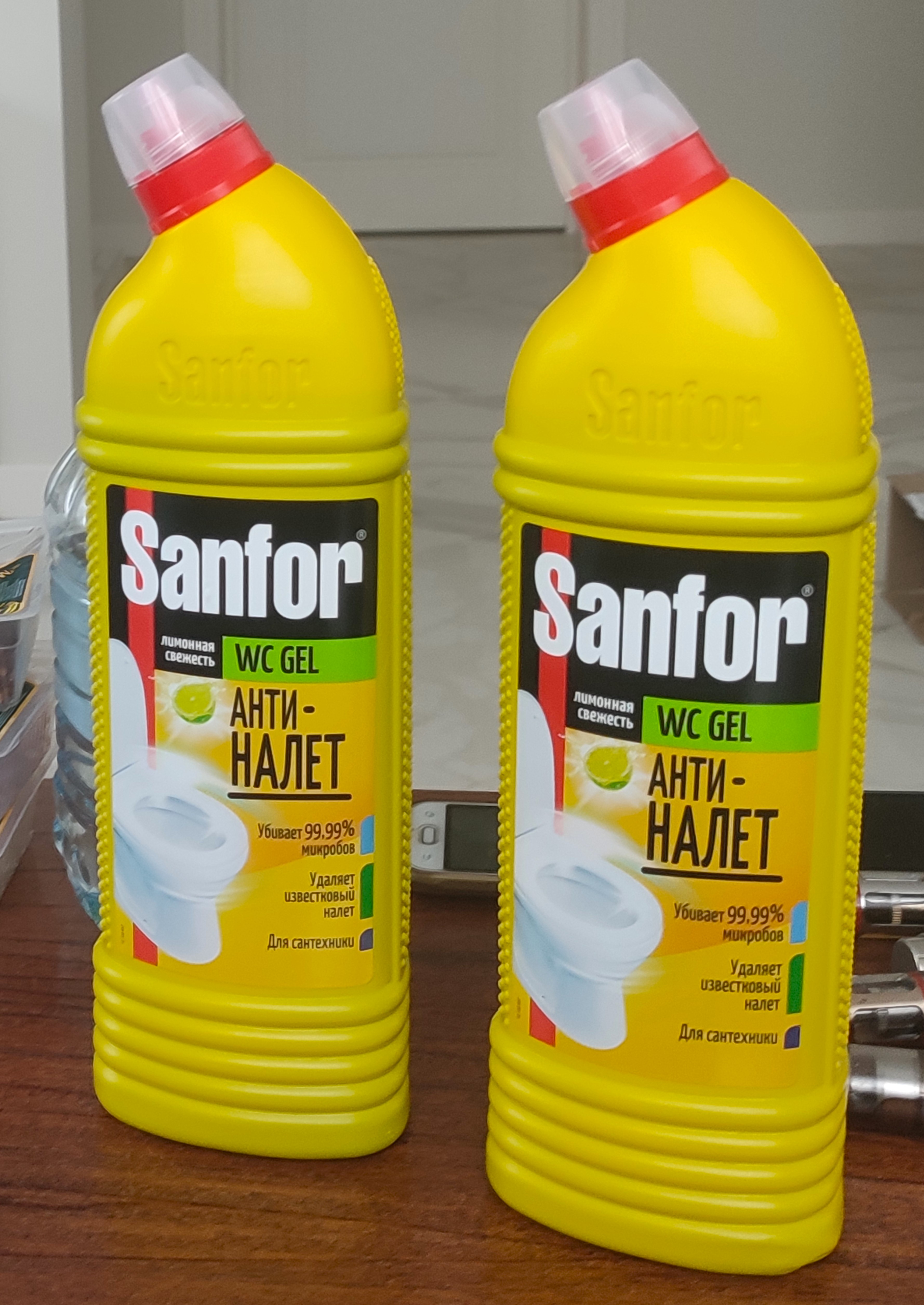 Чистящее средство для сантехники Sanfor WС гель, свежесть и чистота, 1000 мл - отзывы ...