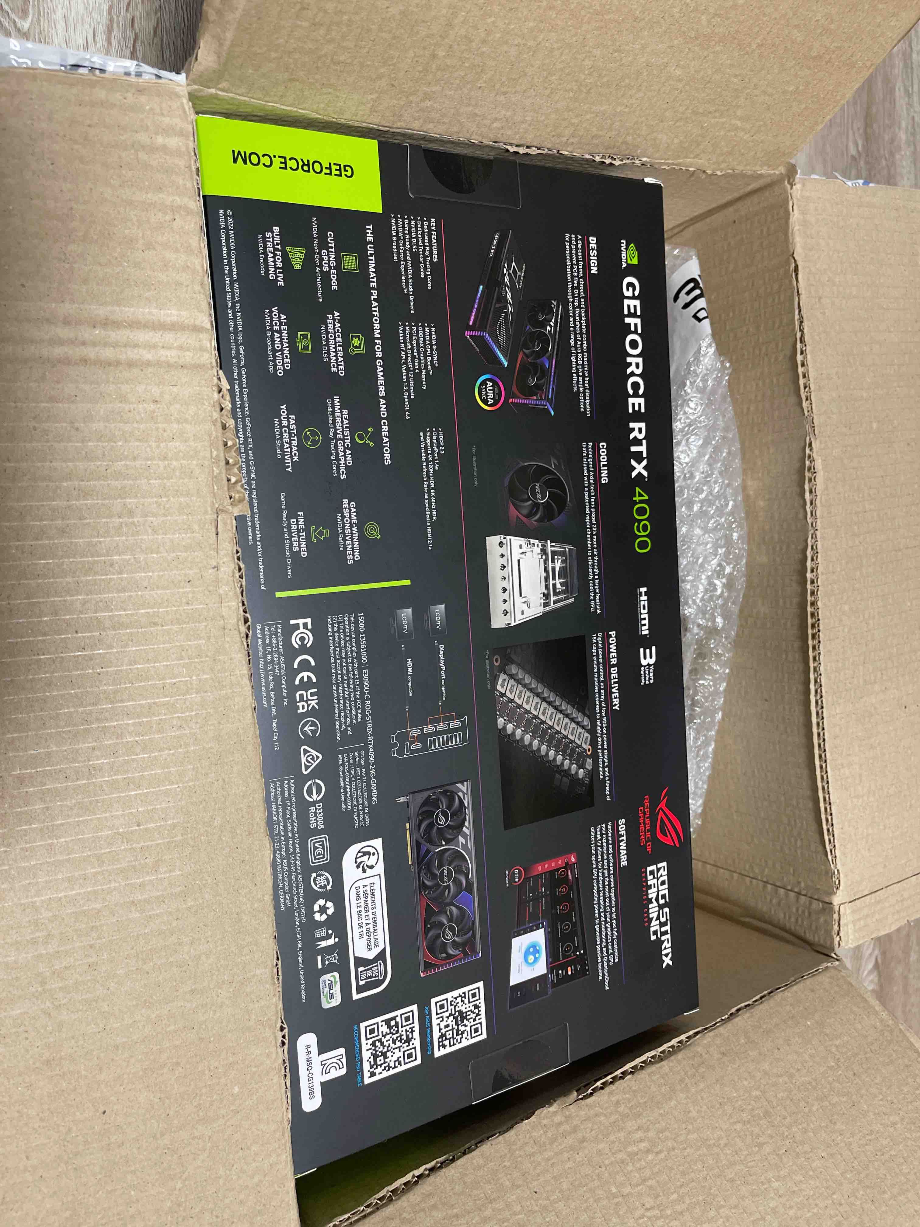 Видеокарта ASUS NVIDIA GeForce RTX 4090 ROG Strix Gaming OC (ROG-STRIX ...