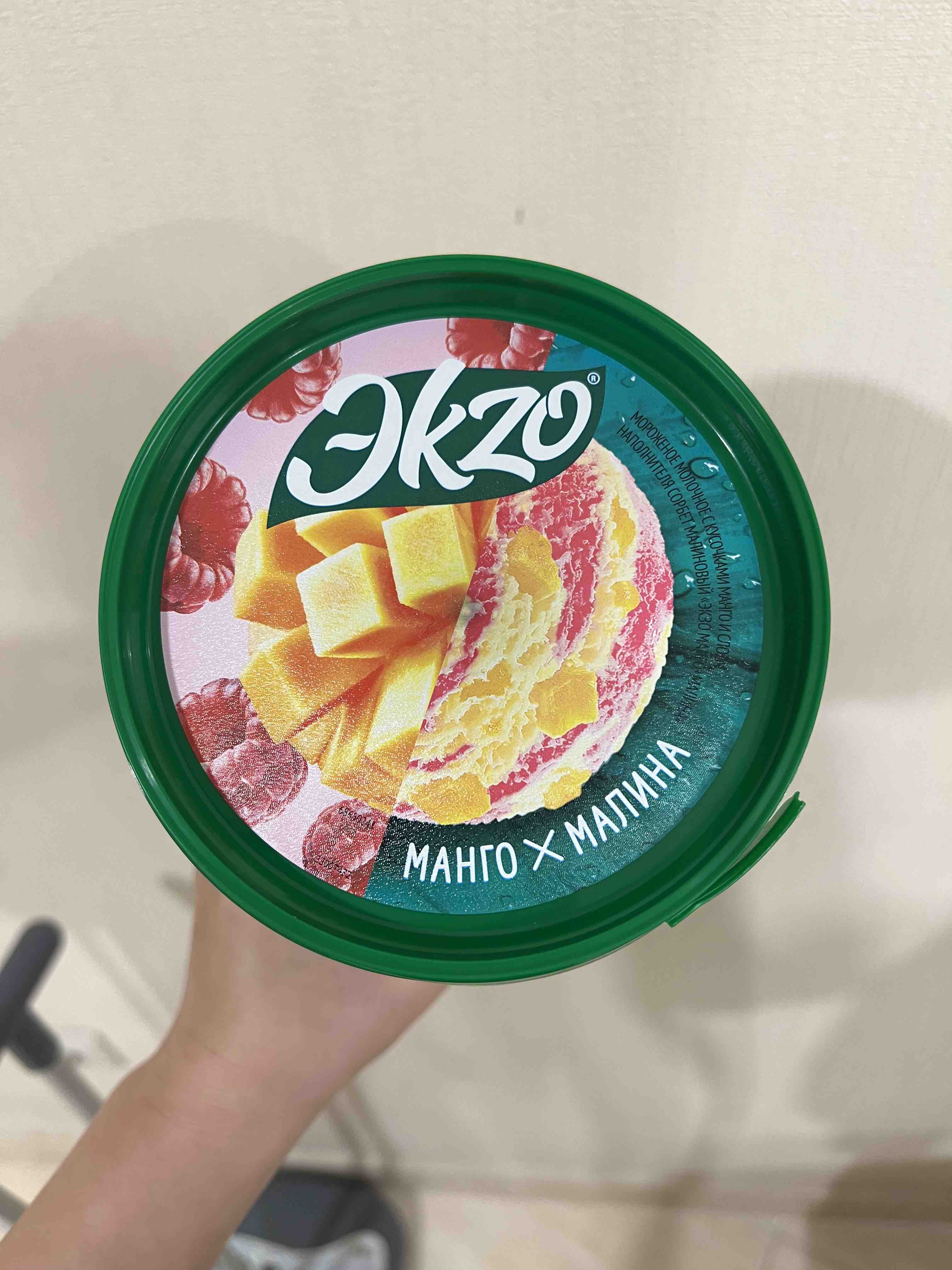 Купить мороженое молочное Ekzo манго-малина бзмж 520 г, цены на Мегамаркет | Артикул: 100028804760