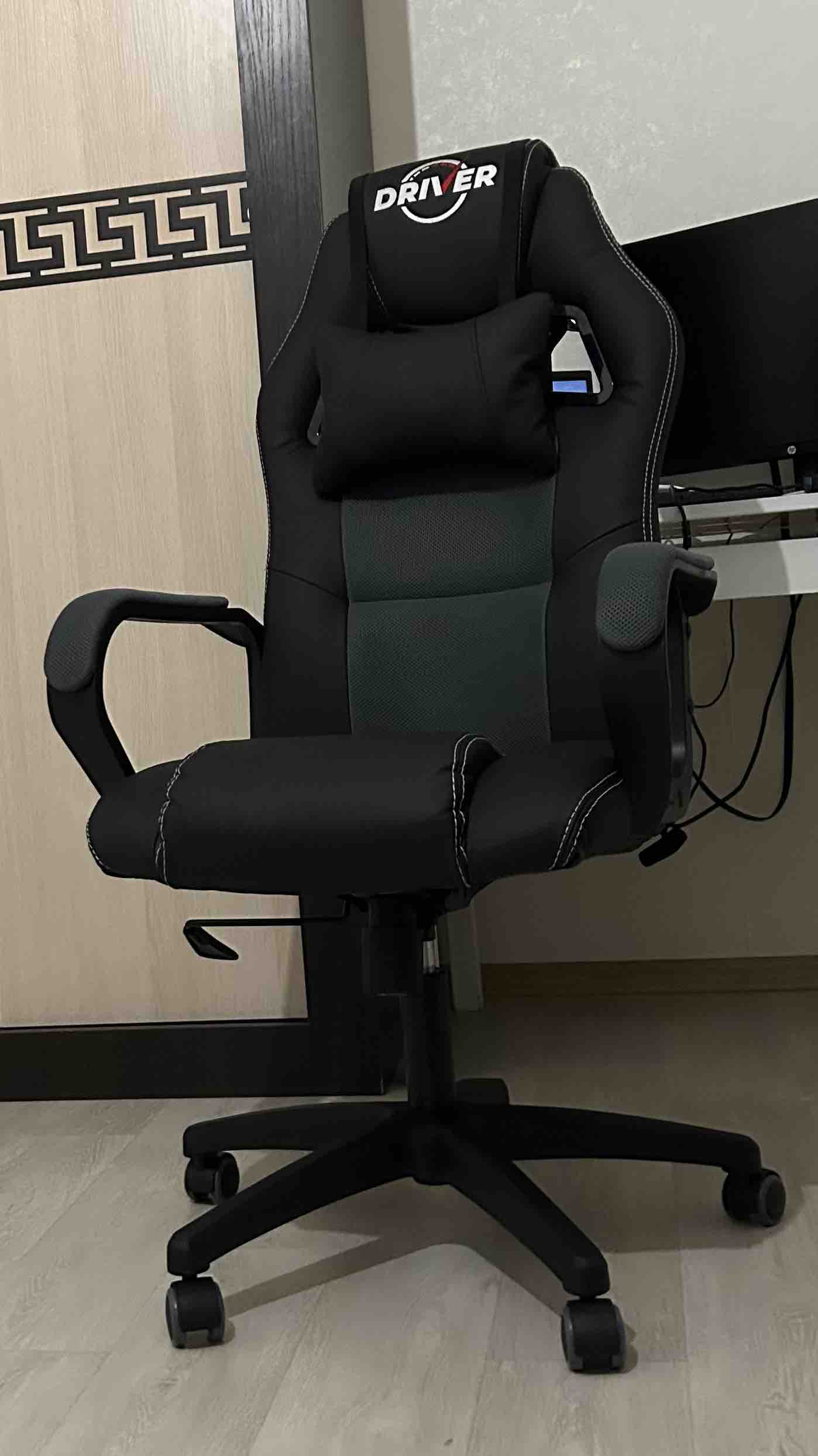 Кресло игровое компьютерное геймерское Tetchair DRIVER флок сетка серый - купить в Москве, цены ...