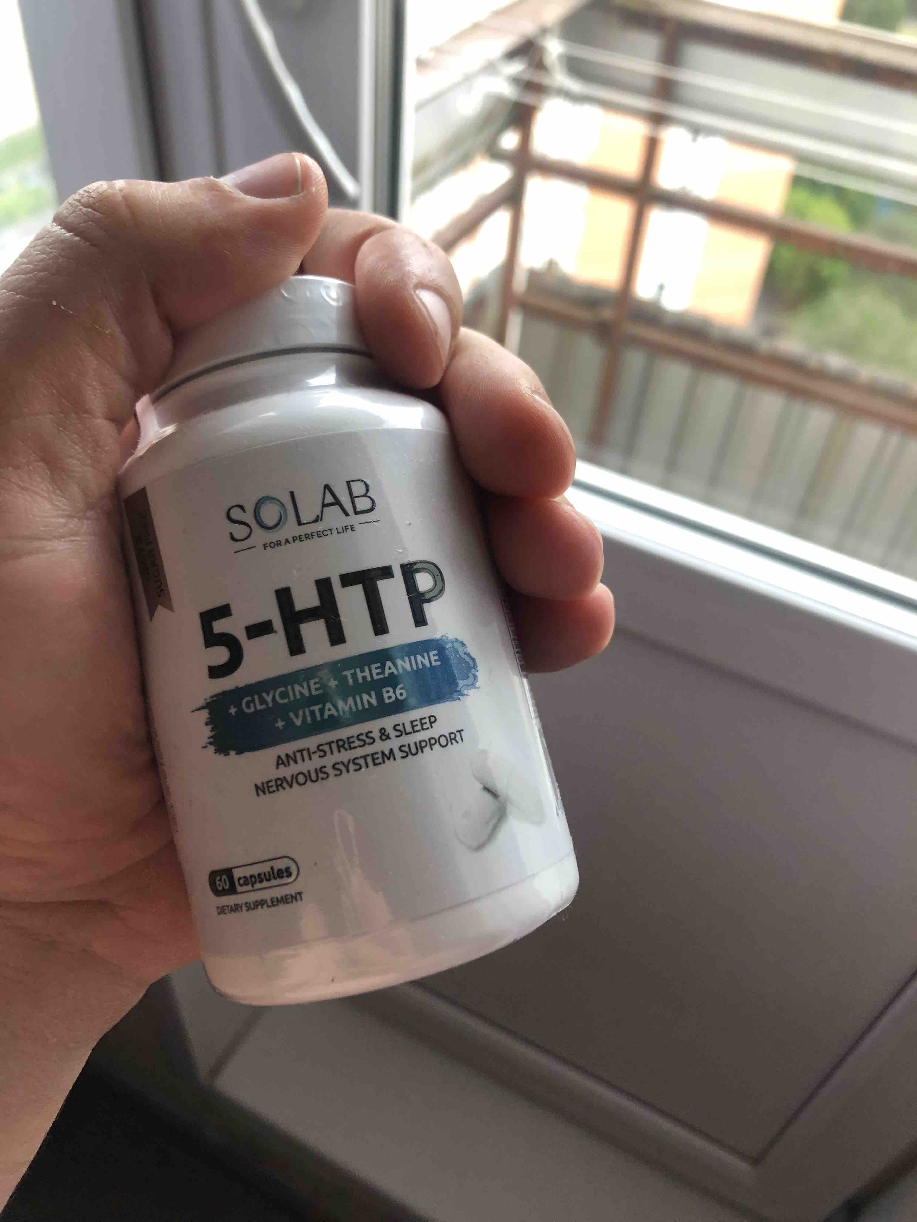 5-HTP SOLAB гидрокситриптофан с глицином, теанином и витамином B6, 60 капсул - купить в Москве ...