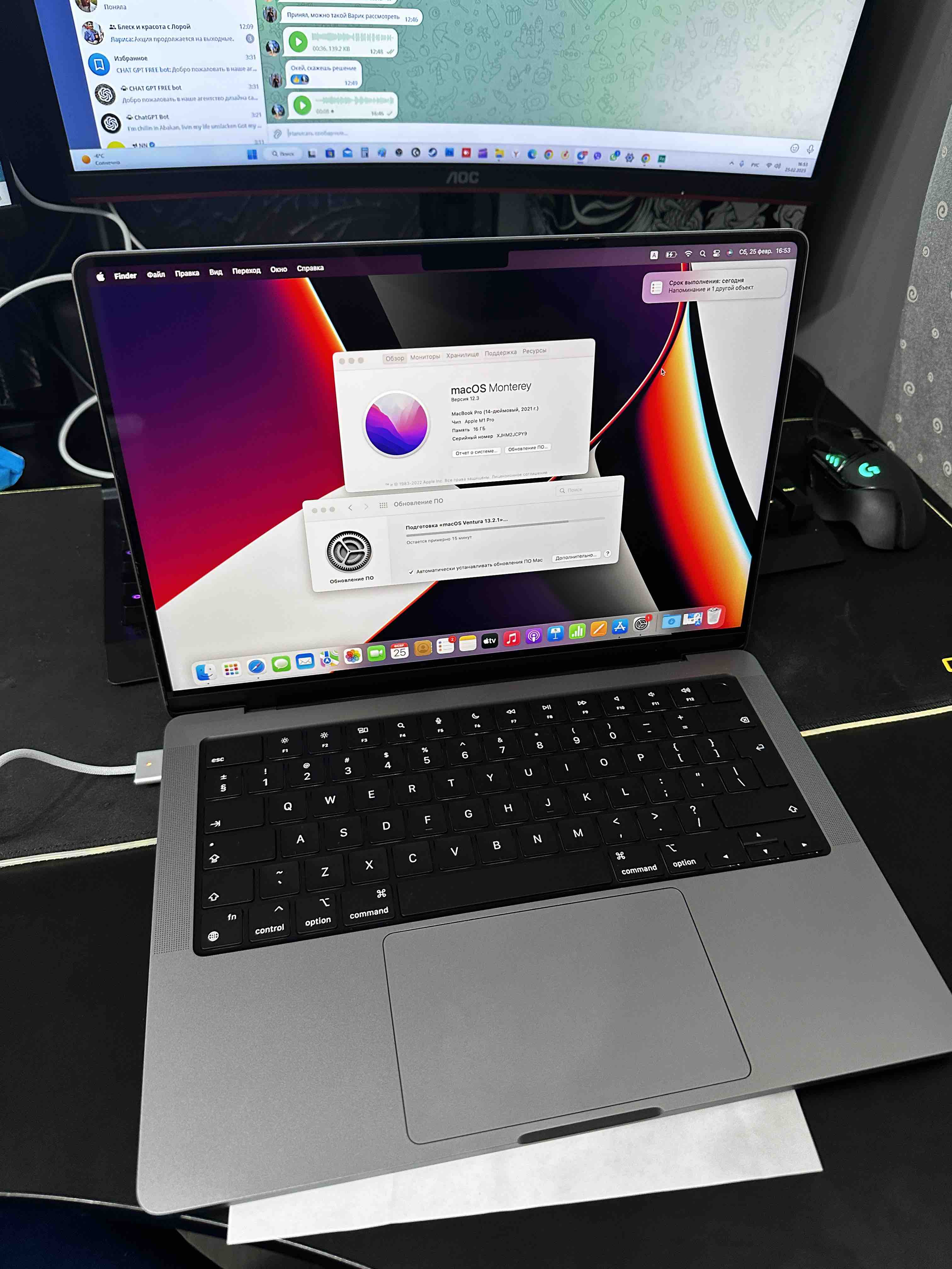 Apple MacBook Pro 14 M1 Pro 16 512GB Space Gray MKGP3 Apple MacBook Pro 14 M1 Pro 16 512GB Space Gray MKGP3