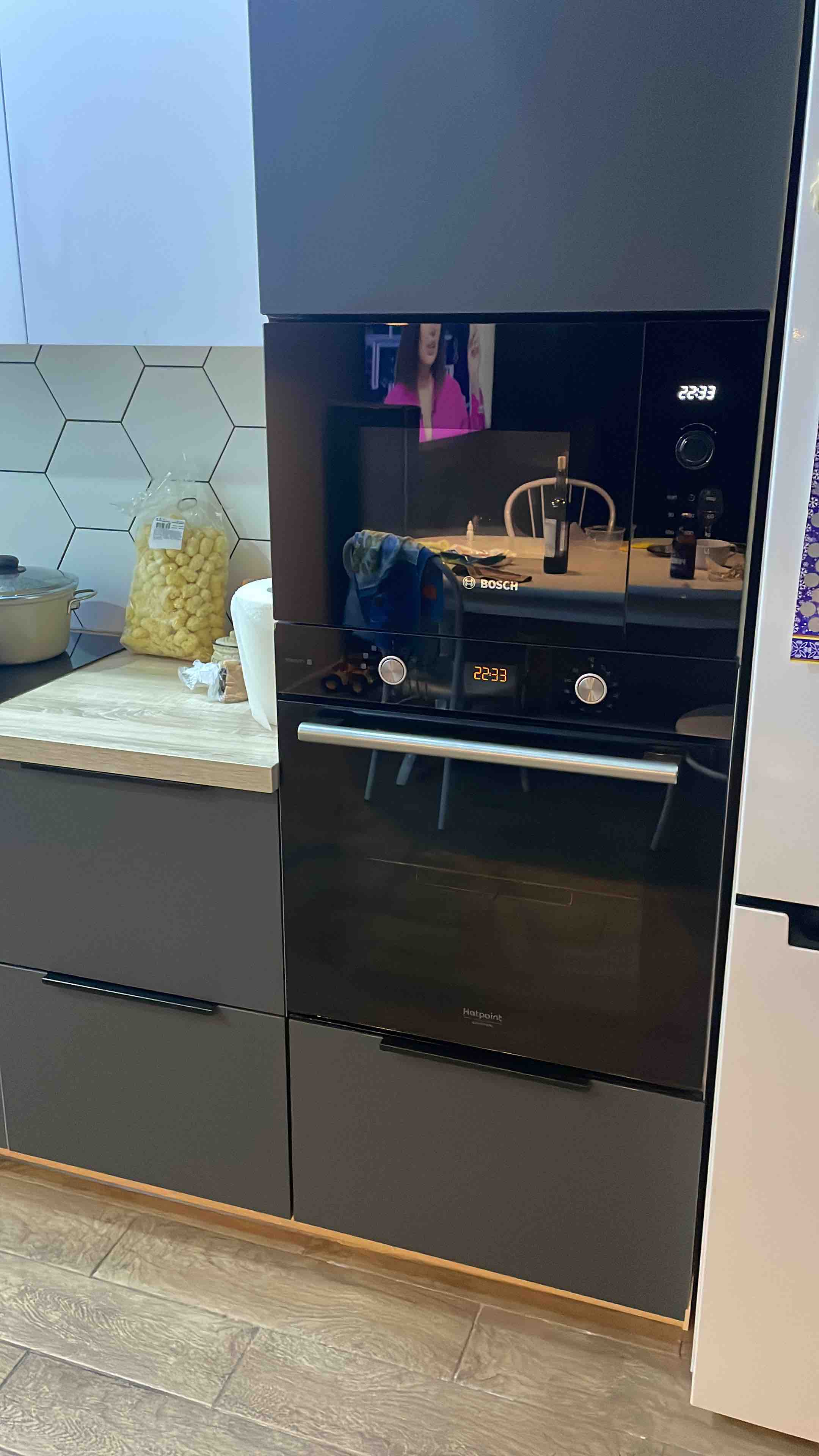 Встраиваемая микроволновая печь Bosch BFL554MB0 черный, купить в Москве ...