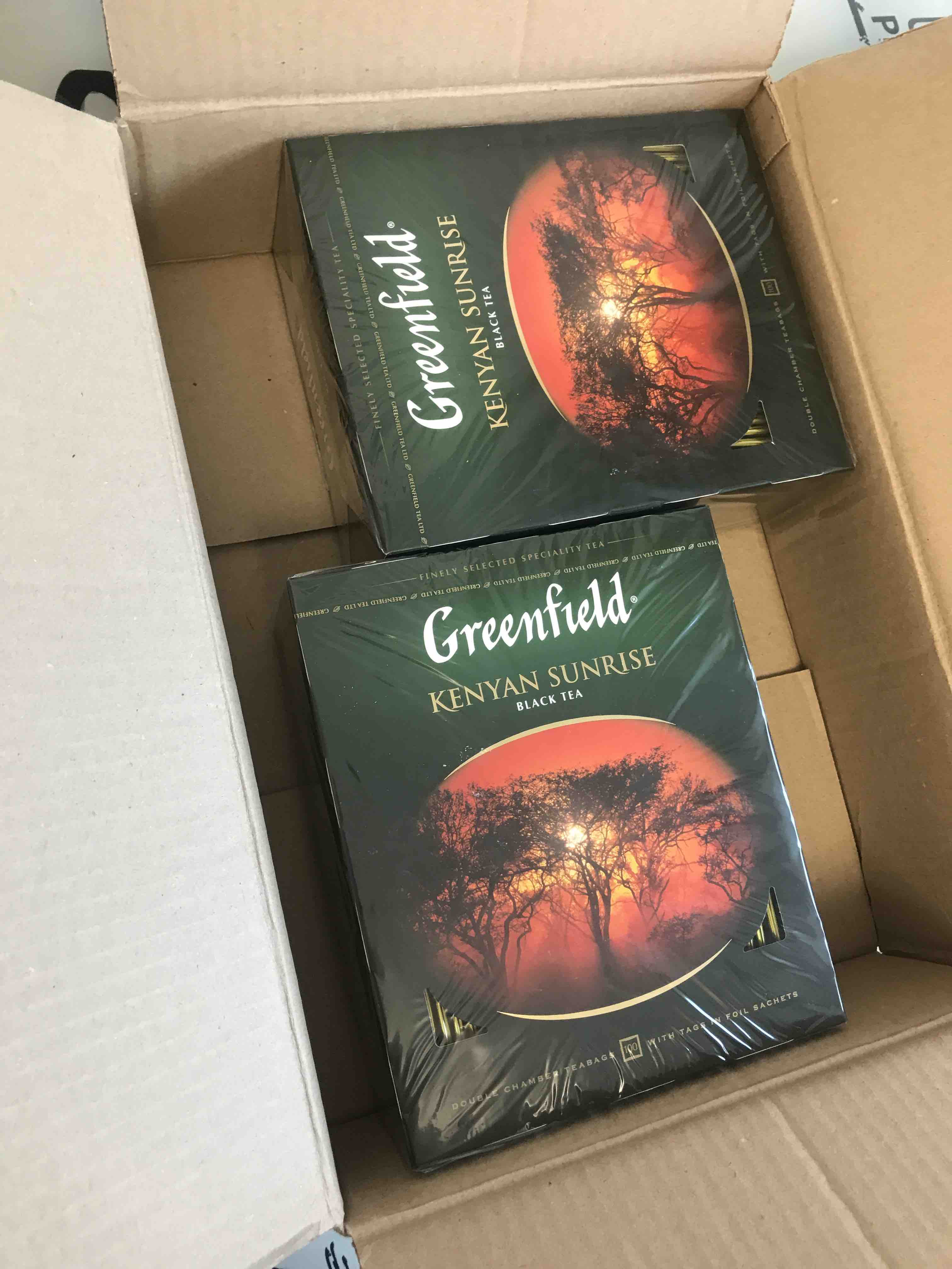 Купить чай чёрный Greenfield Kenyan Sunrise, 100 пакетиков, цены на ...